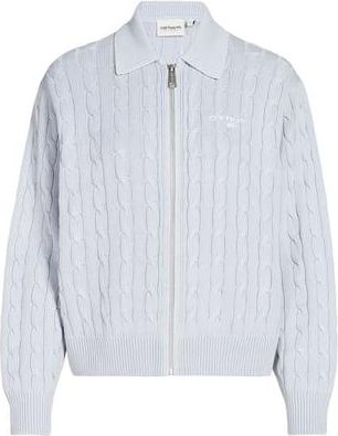 Carhartt Work in Progress Gilet maille torsad&eacute;e en coton