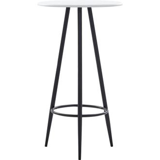 vidaXL Table de bar Blanc 60 x 107,5 cm mdf