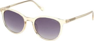 Guess Homme, Accessoires, Blanc, Taille: 51 MM Round Lunettes de soleil