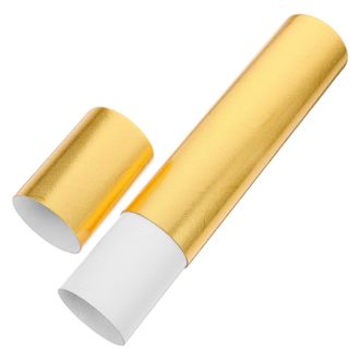 Supvox Papier Zeichenversandrolle 26cm Goldfarbene Posteraufbewahrungsrolle mit Abgedichtetem Boden Tragbare Foto und Dokumentenaufbewahrungsr&ouml;hre f&uuml;r Kunstw