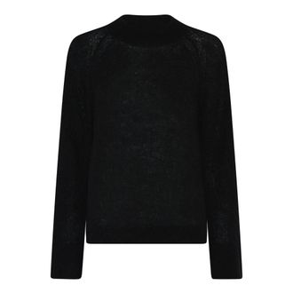 Bruuns Bazaar FluffyBBAma Knit - - Knitwear - Damen - Schwarzk - XS