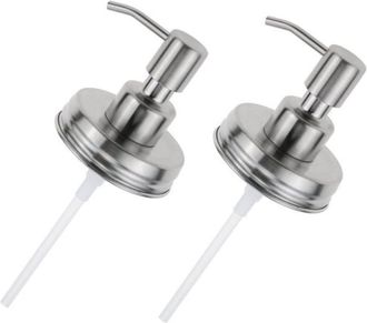 BESPORTBLE 4st&uuml;cke Spenderpumpe Edelstahldeckel Glasabdeckung F&uuml;r Pumpspender Spenderdeckel Lotionpumpe Badezimmerzubeh&ouml;r Zimmer K&uuml;che Bad Waschk&uuml;che