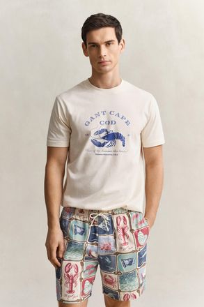 GANT Herren Graphic T-Shirt (XXXL) CREAMED Wei&szlig;