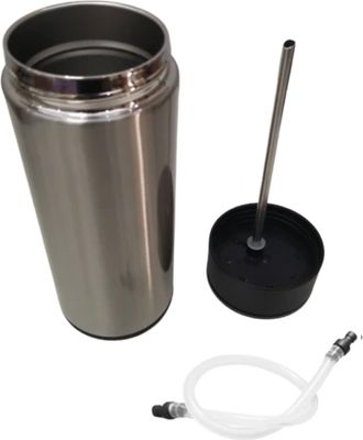 Generic F&uuml;r Miele Edelstahl-Milchbeh&auml;lter, Flachmann, Tasse, Kaffeemaschinen, 473 ml Vakuum