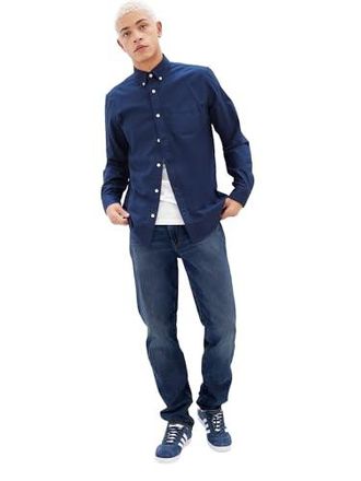 GAP Jean Coupe Droite, Lavage Moyen, 32 W/34 L Homme