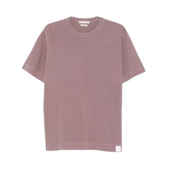Daniele Fiesoli Homme, Tops, Violet, Taille: S T-shirt &agrave; manches courtes et col rond