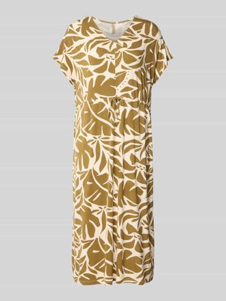 Soyaconcept Midikleid mit Kordelzug und V-Ausschnitt Modell MARICA