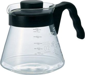 Hario Hario 4977642019126 V60 Coffee Server Carafe 700 ml VCS-02B, Glas, farblos, 17, 3 x 14, 1 x 13 cm