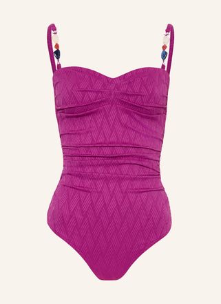 Cyell Cyell Badeanzug Texture Viola lila