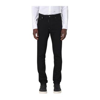 Dsquared2 Schwarze Slim Fit Distressed Denim Jeans - - Jeans - Herren - Schwarzk - XS
