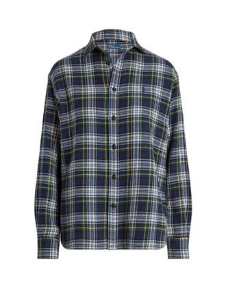 Ralph Lauren RELAXED FIT PLAID COTTON TWILL SHIRT