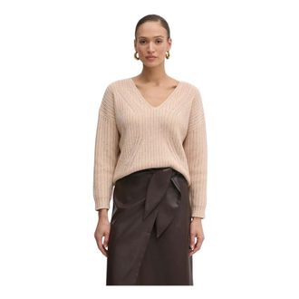 Guess V-neck Tricots - Femme - Pulls - Beige - Taille: 42 FR