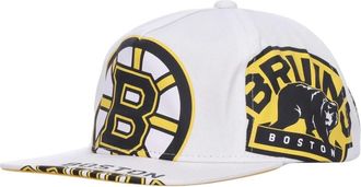Mitchell & Ness Boston Bruins Flache Schirmm&uuml;tze - - Accessories - Herren - Wei&szlig; - ONE SIZE