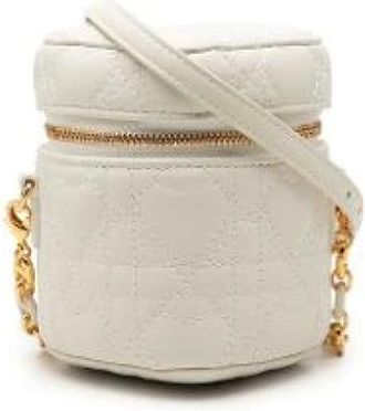 Dior Pre-owned Cuir sacs-dior - Femme - Pre-owned - Blanc - Taille: ONE Size