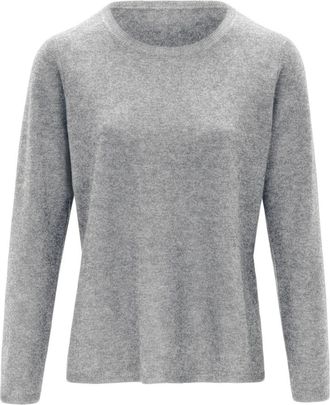 Peter Hahn Rundhals-Pullover aus Schurwolle und Kaschmir Peter Hahn grau