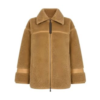 Pinko Pinko - Celosia Caban - Femme - Vestes - Beige - Taille: 36 FR