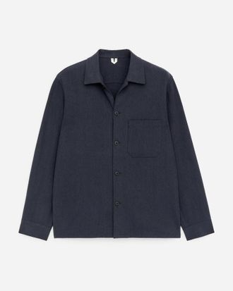 Arket Canvas-Overshirt Aus Einer Tencel-Mischung -Blau