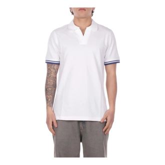 Fay Polo Logo Frontale - - Tops - Herren - Wei&szlig; - XL