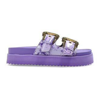 Versace Jeans Couture Femme, Chaussures, Violet, Taille: 40 EU Slides &agrave; plateforme