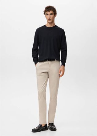 Mango Pantalon Barna super slim-fit chino en serg&eacute; sable - Homme - 38 - MANGO MAN