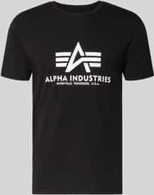 Alpha Industries T-Shirt mit Logo und Rundhalsausschnitt