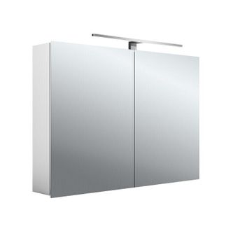 Emco Mee LED-Lichtspiegelschrank, aluminium, 2 T&uuml;ren, - Emco