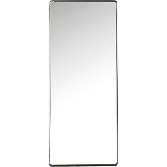 Kare Design Design Wandspiegel Ombra, Schwarz, 200x80 cm, rechteckiger Spiegel, Ganzkörperspiegel, Wandmontage, Wohnzimmer, Schlafzimmer, Flur