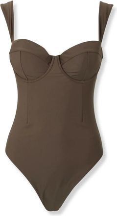 SIMKHAI Femme, Tops, Brun, Taille: 42 FR Kyle One Piece