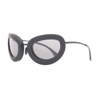 Off-white Off White - Tokyo Sun Oval-Sonnenbrille (Dunkelgrau)