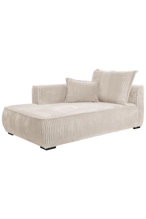 MID.YOU Mid.you R&eacute;camiere, Creme, Textil, Kiefer, 207x75x121 cm, Made in EU, Wohnzimmer, Sofas & Couches, Sofas, Recamieren