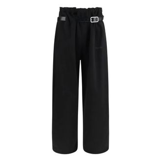 Magliano Provincia Weite Hose mit G&uuml;rtel - - Trousers - Damen - Schwarzk - XS