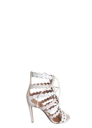 Alaia Champagne Lasercut Sandals Size 37.5