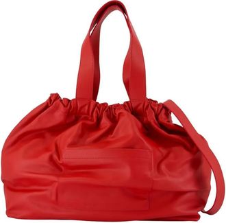 Samsøe & Samsøe Hobo Bags - Smooth Leather Crossbody Bag With Drawstring Top - Gr. unisize - in Rot - für Damen