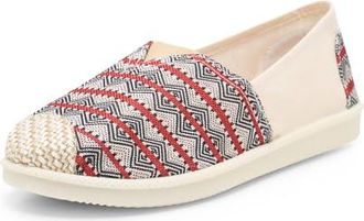 Alexis Leroy Femme Chaussures Fishman Alpargata Heritage Canvas Semelle de Mocassin Chaussures Boho en Toile pour Femmes Rouge 40 EU