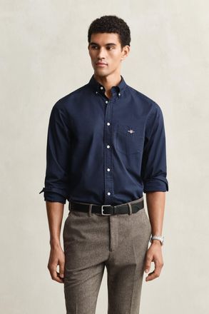 GANT Herren Regular Fit Classic Popeline Hemd (XXXL) MARINE