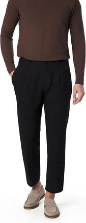Strellson Herren Bundfaltenhose schwarz
