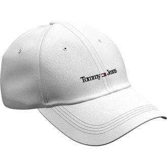 Tommy Jeans Herren Cap Sport Cap mit Logo, Weiß (White), Einheitsgröße