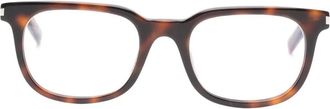 Saint Laurent Eyewear lunettes de vue à monture rectangulaire - Marron
