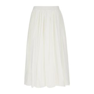 Max Mara Baumwoll-Ballonrock - - Skirts - Damen - Wei&szlig; - XS