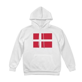Generic Sweat &Agrave; Capuche Danemark Drapeau pour Femme Adultes Et Adolescents Doublure Polaire Sweatshirt pour Patriotes Hoodie Femmes Femmes Pull &Agrave; Capuche pour