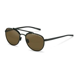 Porsche Design unisex, Accessoires, Noir, Taille: 55 MM Lunettes de soleil noires/marron