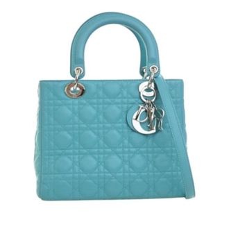 Dior Pre-owned Sac Lady Dior - Femme - Pre-owned - Bleu - Taille: ONE Size
