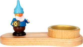 Rudolphs Schatzkiste Teelichthalter Zwerg mit Laterne bunt BxHxT 13x7x6cm NEU Kerze Kerzenlicht Teelicht Weihnachten Kerzenschmuck Tischschmuck Holzschmuck Holz Seiffen Er