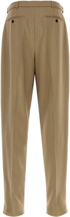 Saint Laurent Beigefonce Exterior: Wool Mohair Pantaloni Trousers