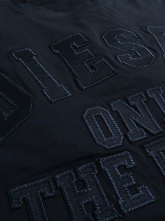 Diesel Rundhalsshirt aufgen&auml;hte Logo-Applikation - T-JUST 250216