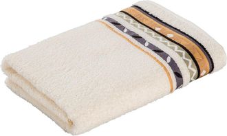 FROTTANA Country Duschtuch 67 x 140 cm aus 100% Baumwolle, ivory