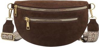 Generic Grand sac banane tendance en cuir synth&eacute;tique pour femme, usage quotidien, travail, voyage, caf&eacute;, 9.84 x 6.3 x 3.15 (inch)