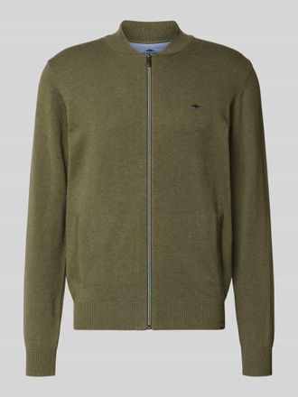 Fynch-Hatton Cardigan mit Stehkragen und Reißverschluss