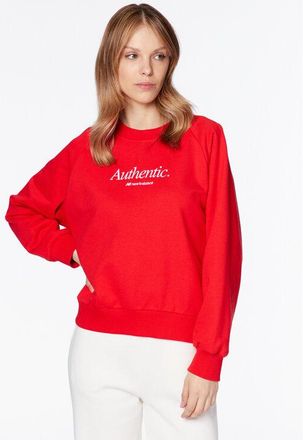 New Balance Sweatshirt WT31557 Rot Regular Fit
