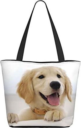 AOOEDM Golden Retriever Ladies Shopping Bag 13x11x7in.Le cadeau parfait pour la Saint-Valentin.Cest de la Saint-Valentin pour maman, fille, &eacute;pouse, etc
